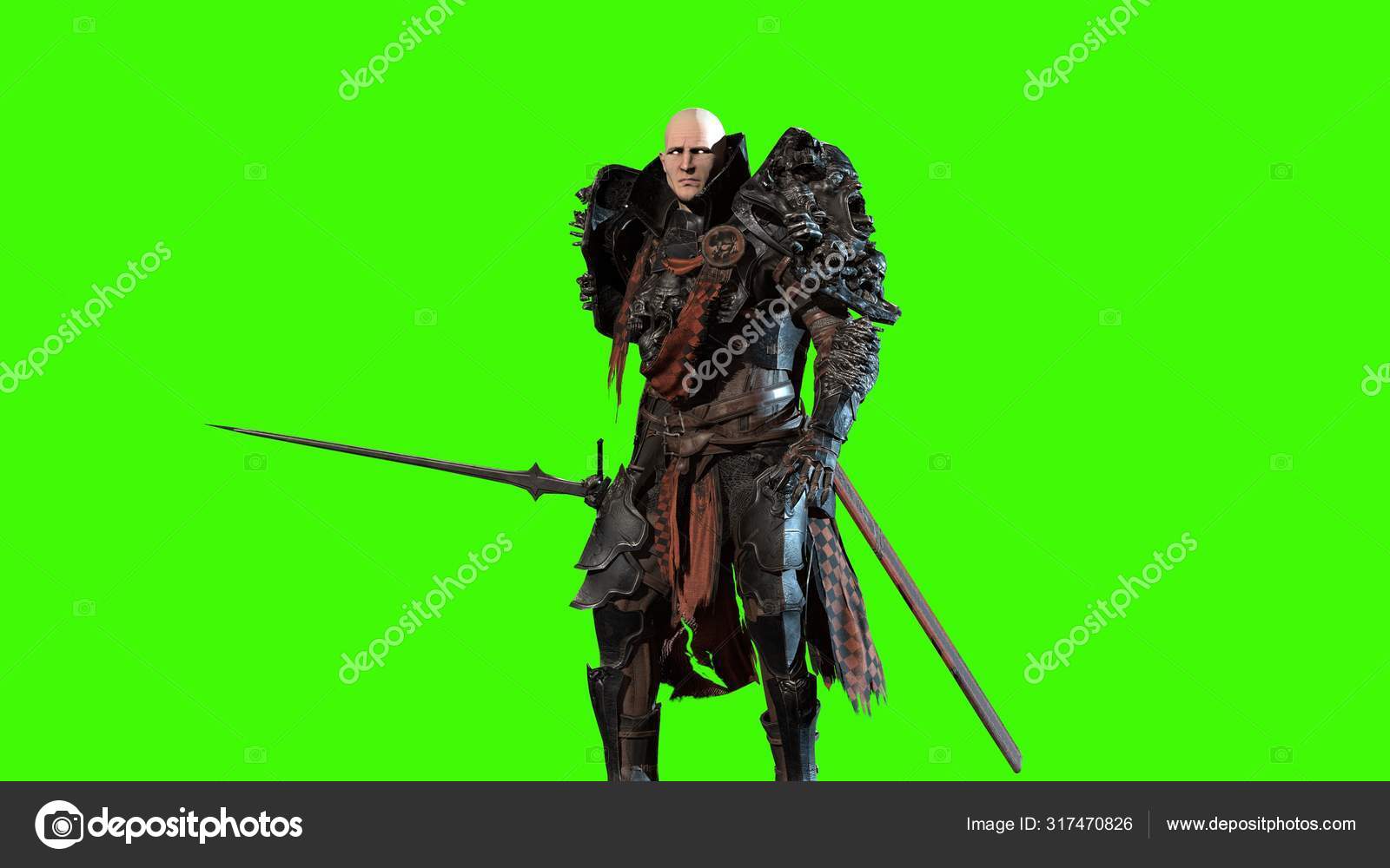 Dark knight men 3d render — Stock Photo © andryuha19811 #317470826