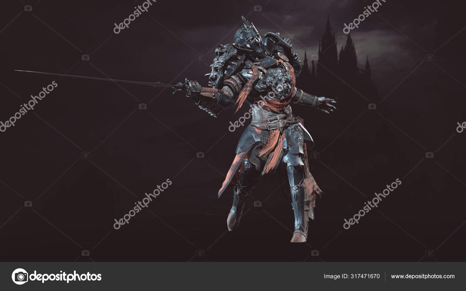 Dark knight men 3d render — Stock Photo © andryuha19811 #317471670