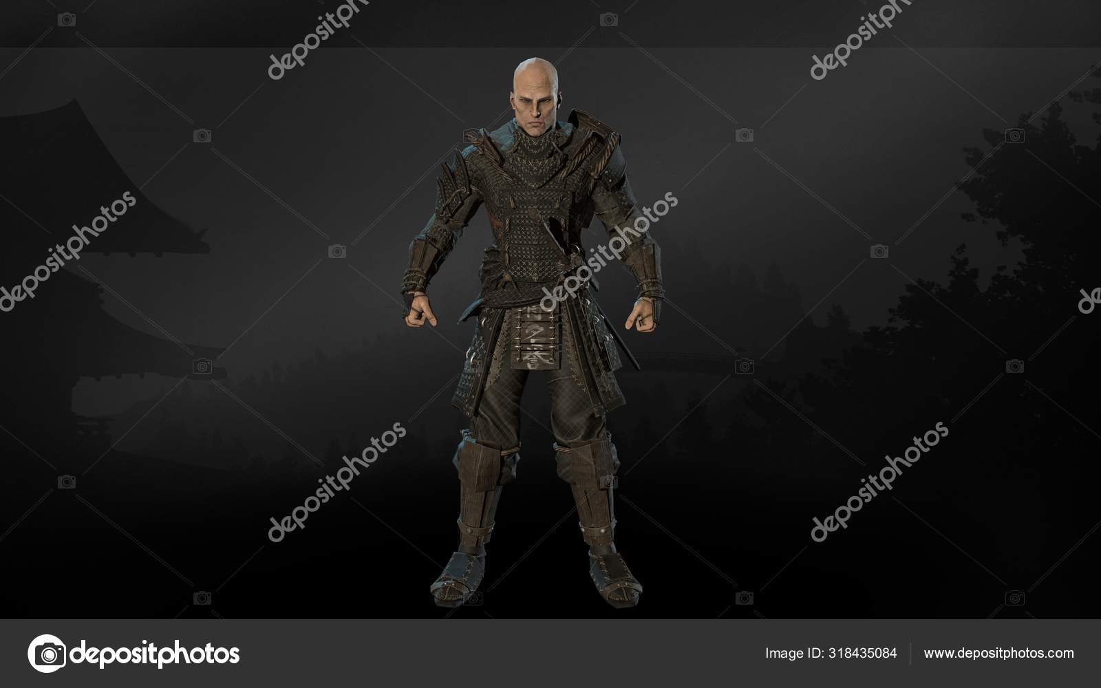 Japanese Samurai 3d render illustration Stock Photo by ©andryuha19811 ...