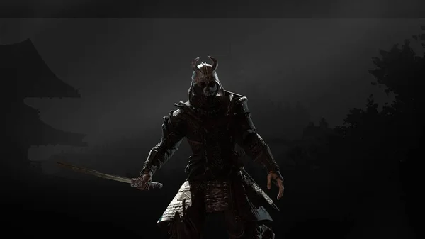 Japanese Samurai 3d render illustration — Stock Photo © andryuha19811 ...