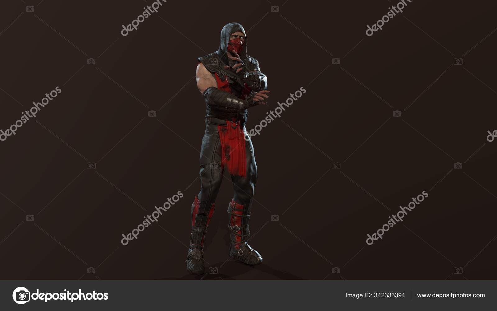 Futuristic Ninja in 3d render — Stock Photo © andryuha19811 #342333394