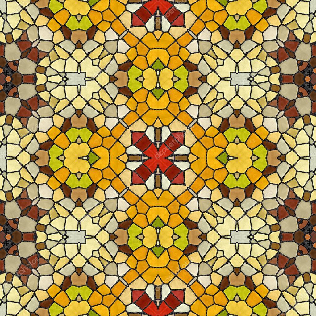 Yellow seamless tiles. New seamless texture of abstract fabric. Arabic ...