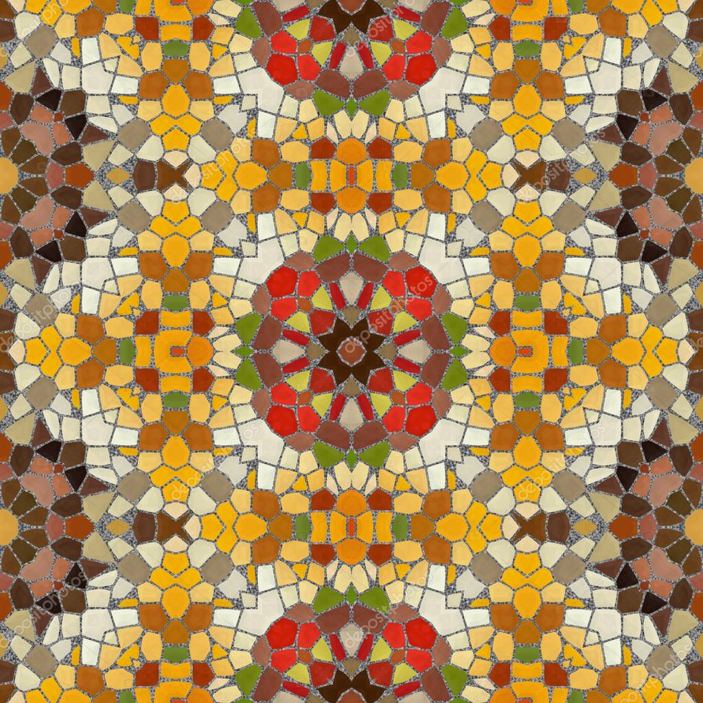 Yellow seamless tiles. New seamless texture of abstract fabric. Arabic ...