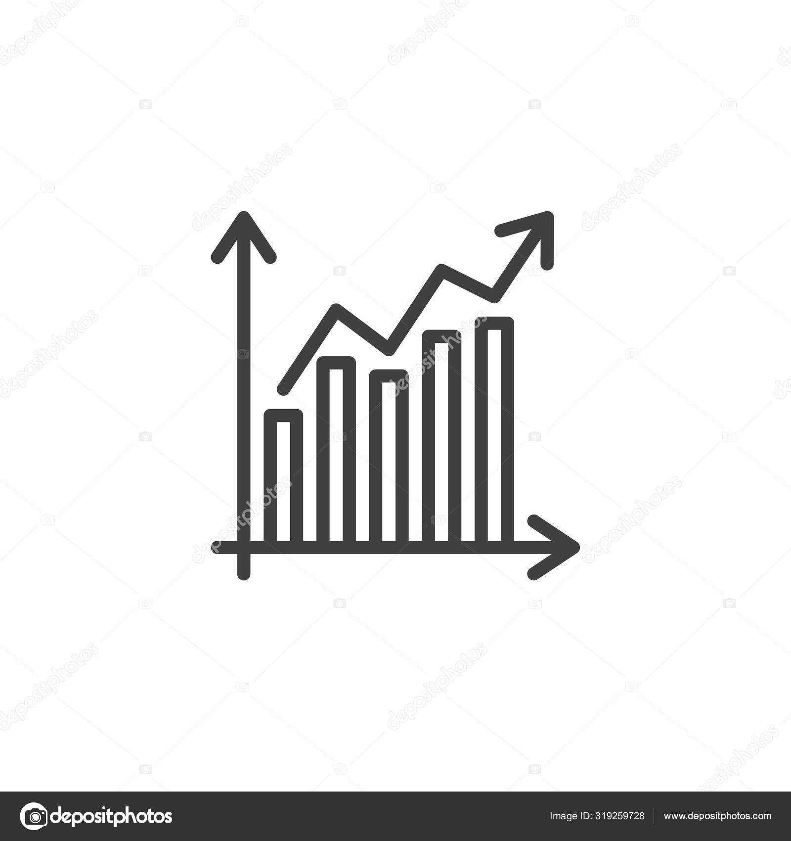 Graph, chart line icon Stock Vector by ©avicons 319259728