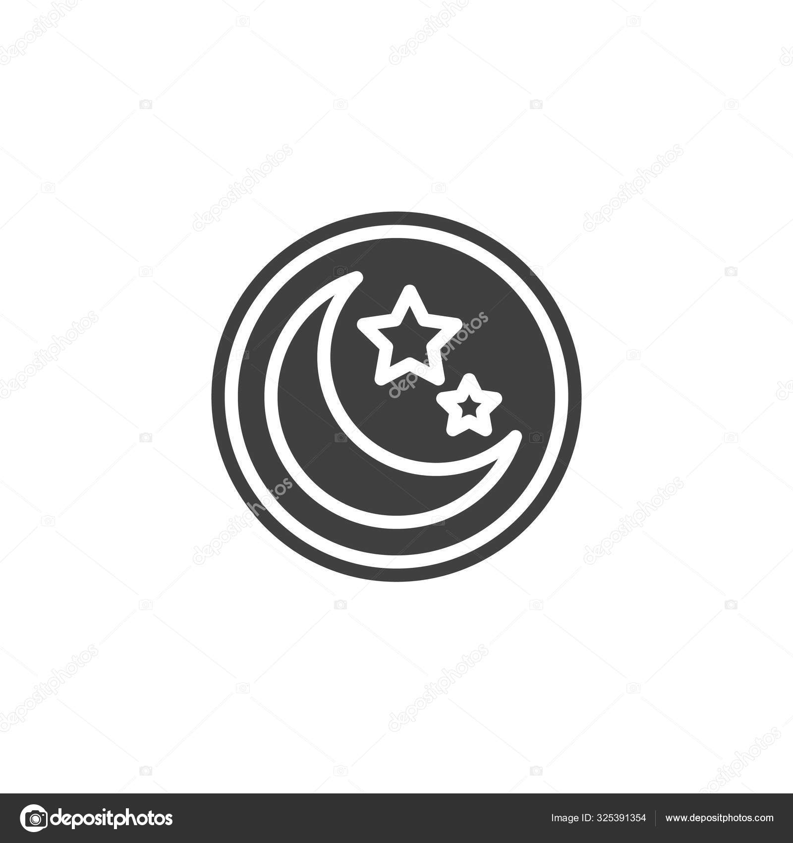Sleep Mode Button Vector Icon Filled Flat Sign Mobile Concept Stock ...