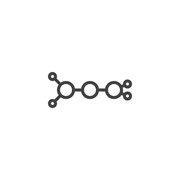 Propyne molecular structure line icon Stock Vector Image by ©avicons ...