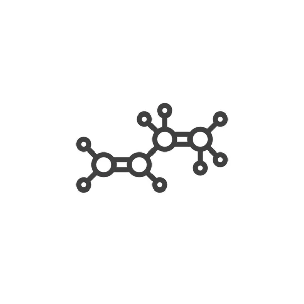 Propane molecular structure line icon Stock Vector Image by ©avicons ...