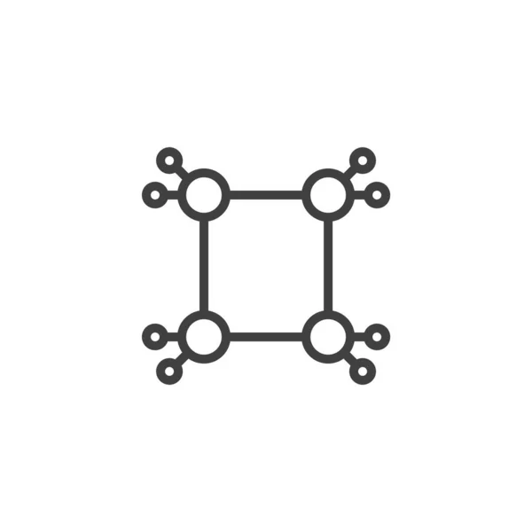 Propane molecular structure line icon Stock Vector Image by ©avicons ...