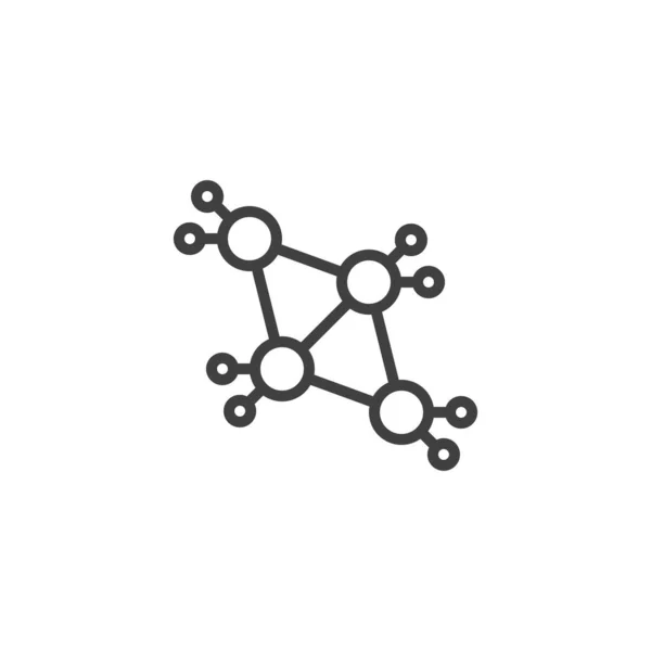 Propane molecular structure line icon Stock Vector Image by ©avicons ...