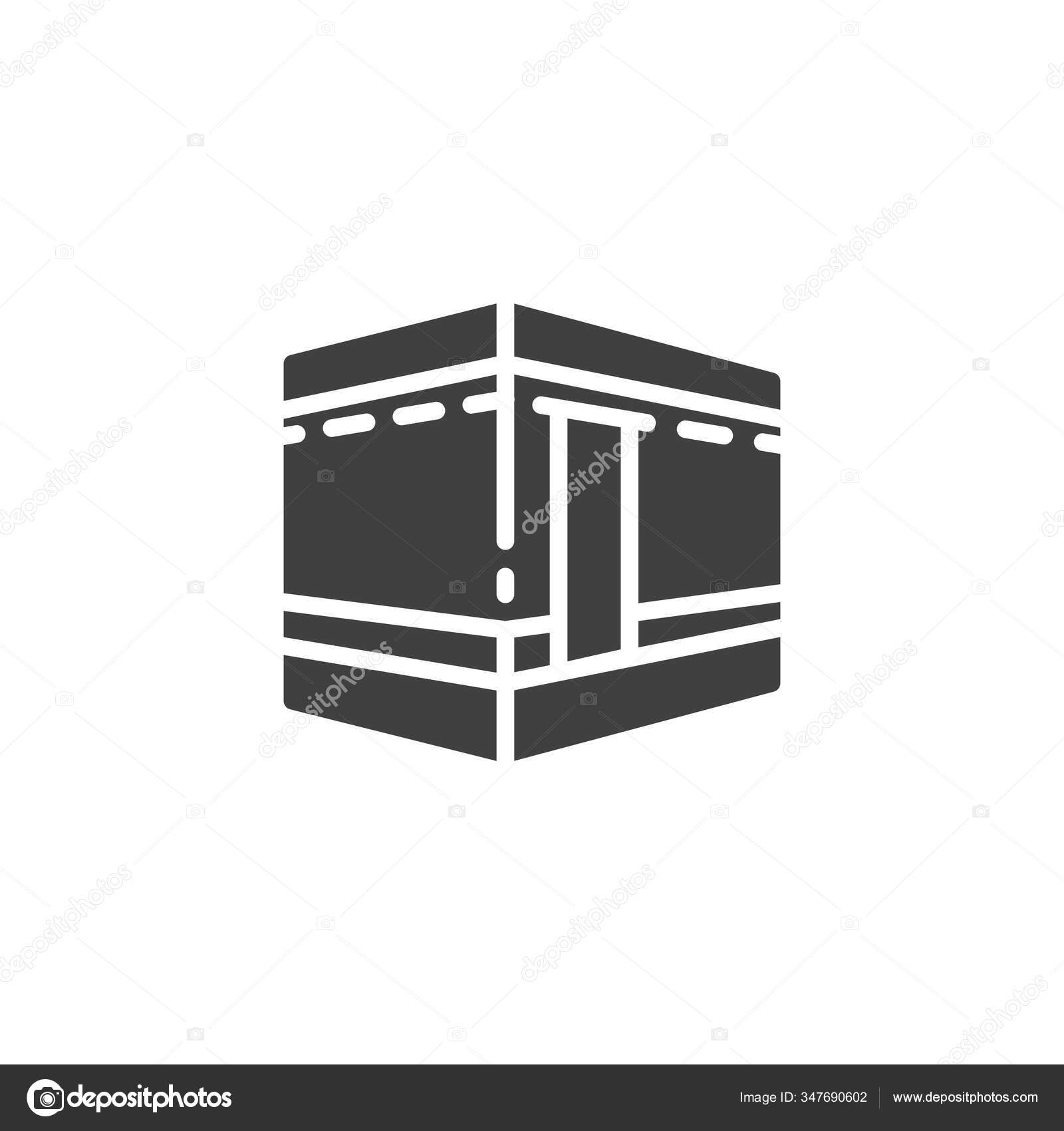 Holy Kaaba Vector Icon Filled Flat Sign Mobile Concept Web Stock Vector by ©avicons 347690602