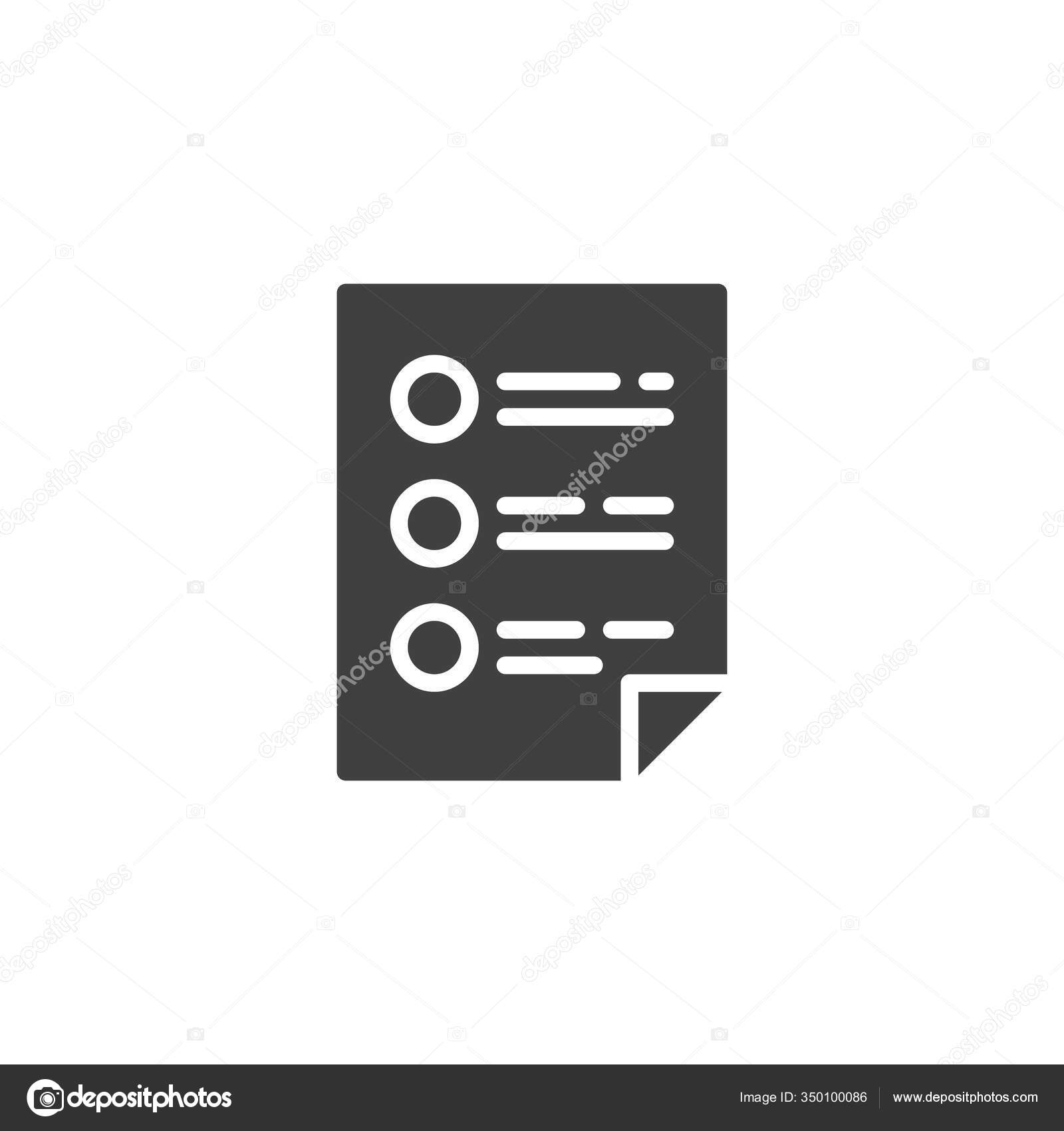Checkbox file vector icon Stock Vector Image by ©avicons #350100086