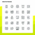 Thin line icons set. Icons for graphic and web design. Stock Vector ...