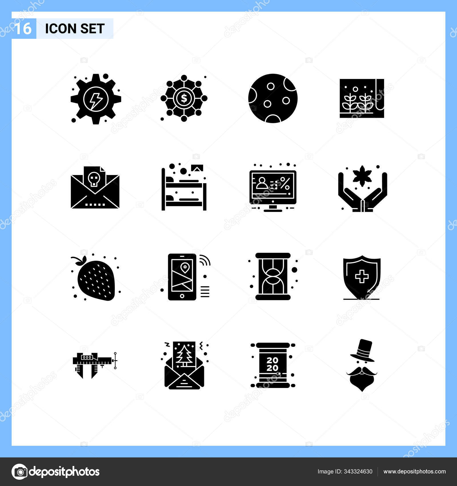 Set Universal Creative Icons Vector Illustration Stock Vector by ...