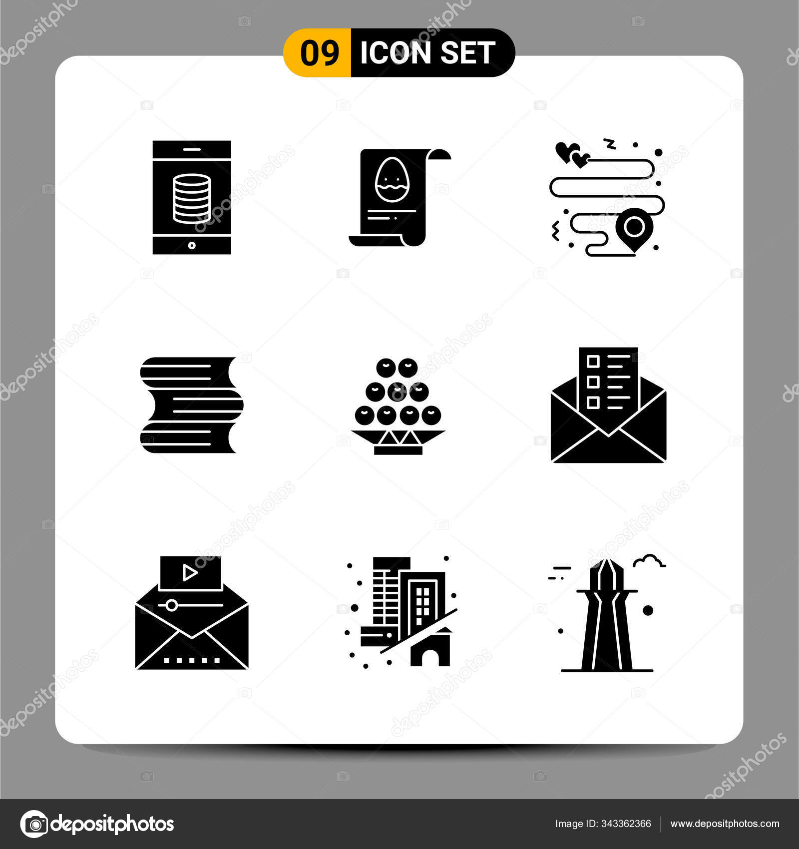 Creative Icons Set Design White Background Stock Vector by ©Flatart ...