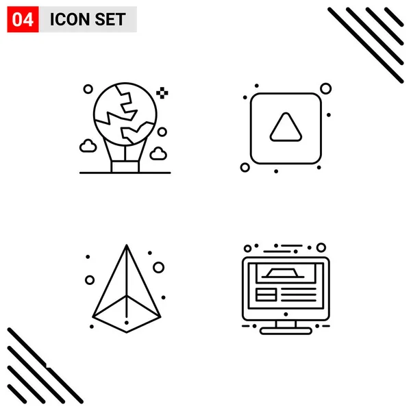 Ícones da tríade imágenes de stock de arte vectorial | Depositphotos