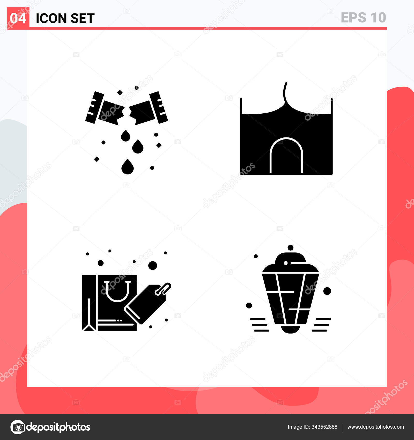 Creative Icons Set Design White Background Stock Vector by ©Flatart ...