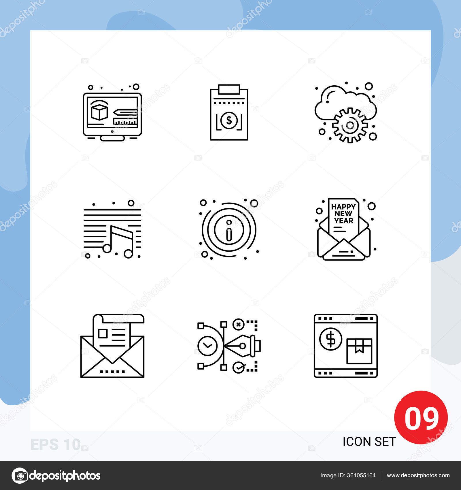 Outline Pack Universal Symbols Information Details Cloud School Note ...