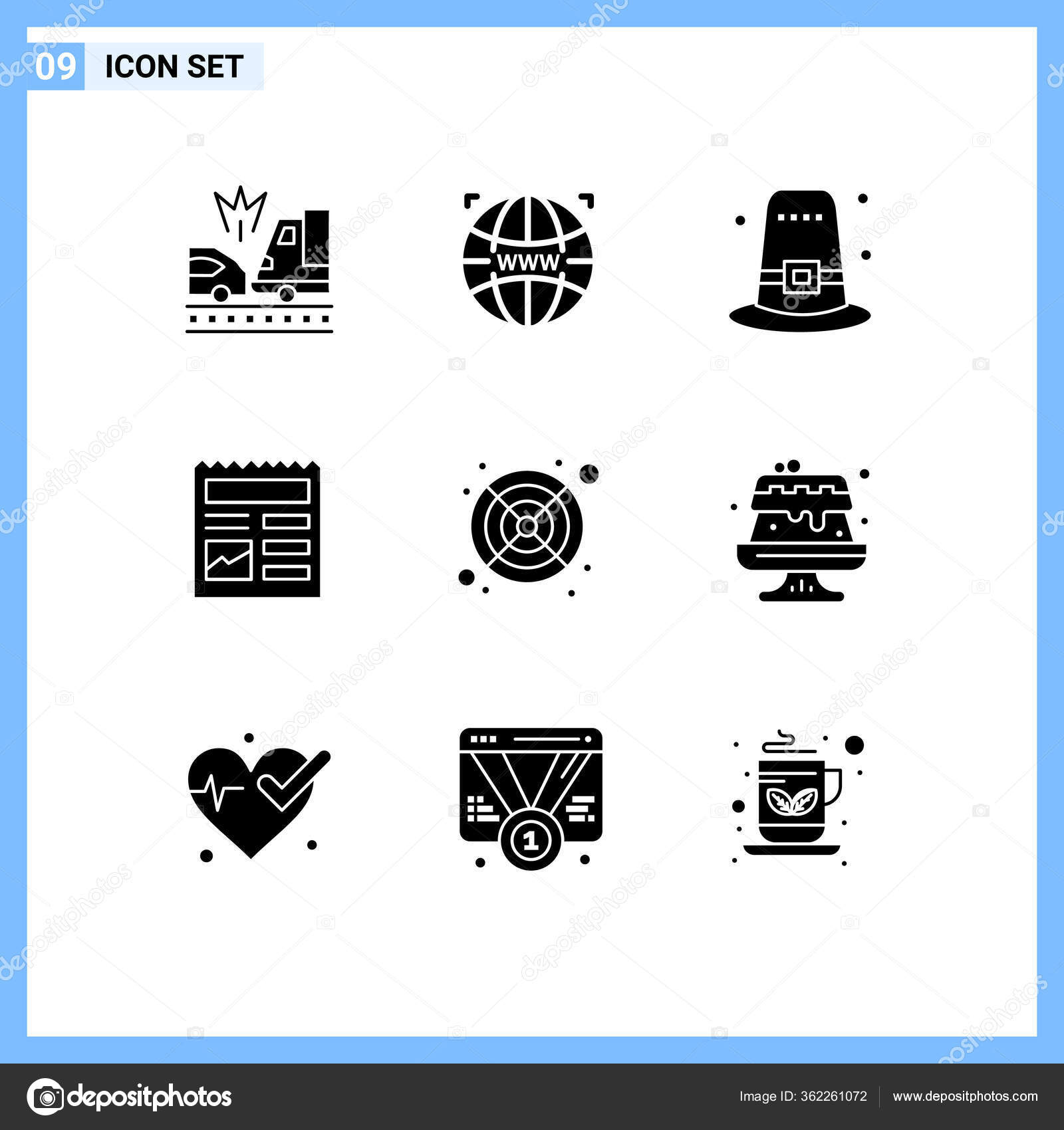 Set Modern Icons Symbols Signs Cooler Picture Garden Document Editable ...