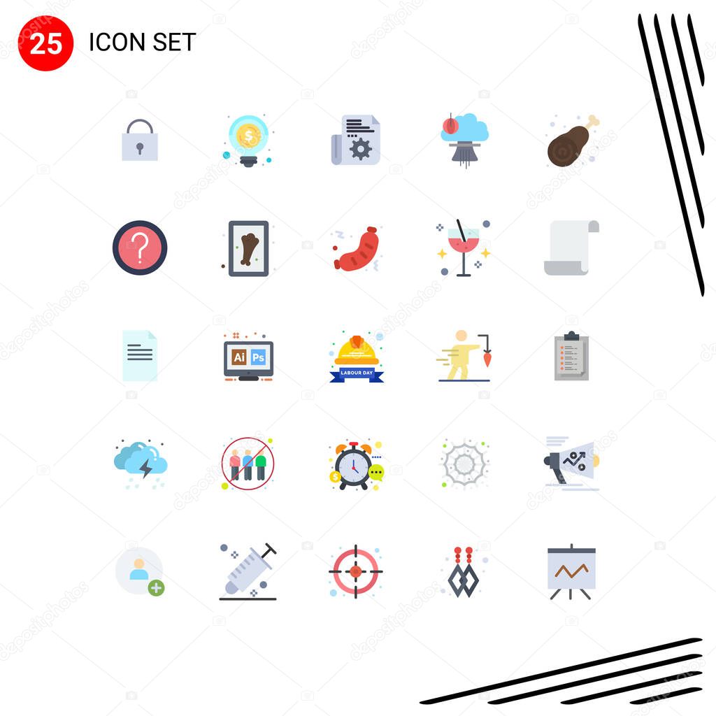 Conjunto de 25 iconos de interfaz de usuario moderna Símbolos Signos ...