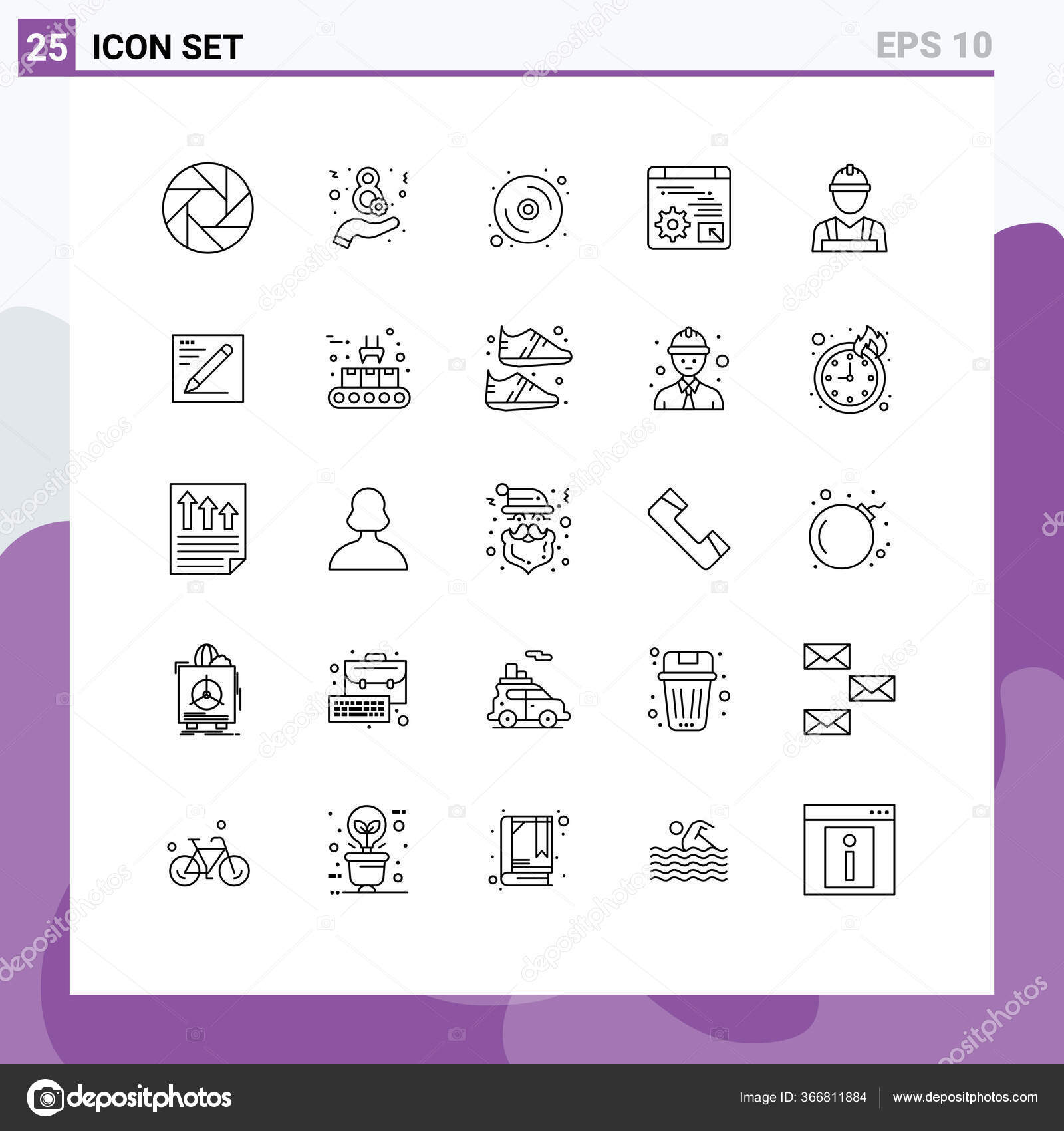 Modern Set Lines Pictograph Labour Labour Man Data Economy Digital ...