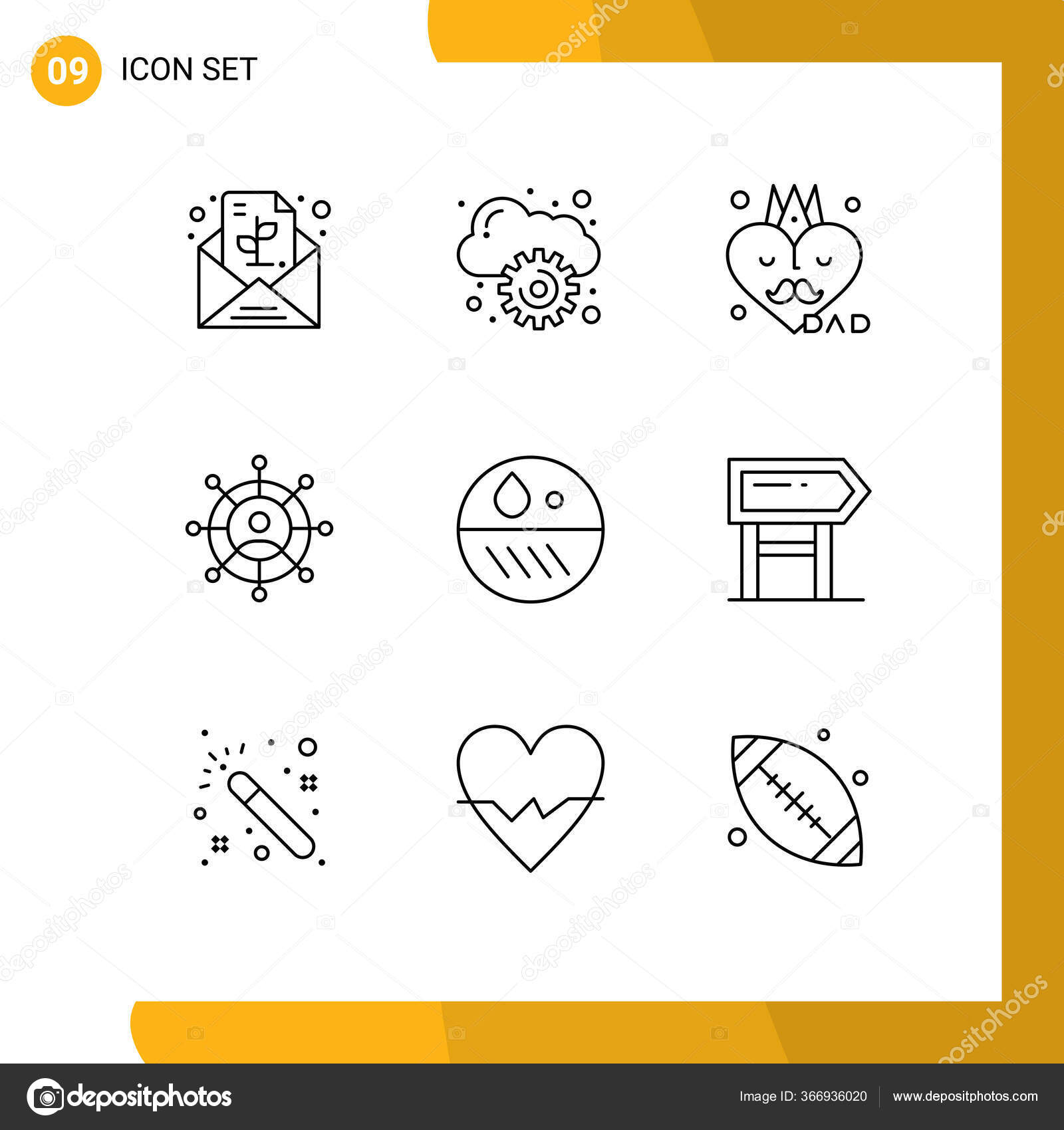 Pack Modern Outlines Signs Symbols Web Print Media Skin Dermatology ...