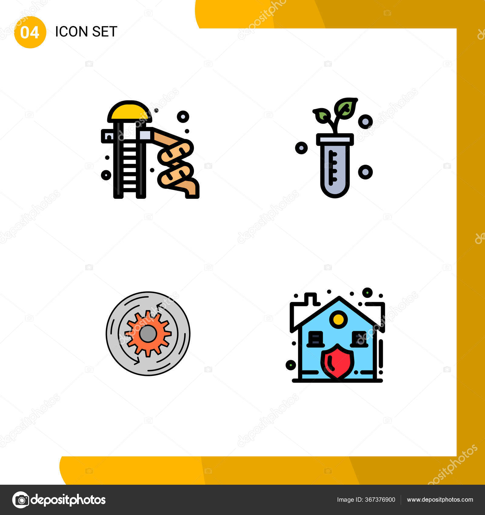 Creative Icons Modern Signs Symbols Park Slider Business Park Lab Stock ...