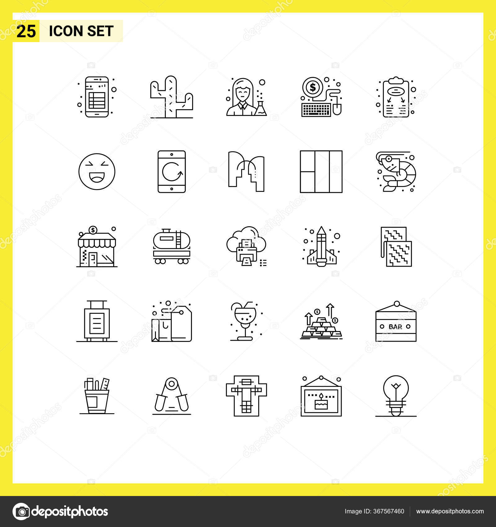 Group Lines Signs Symbols Plan Business Plan Female Economy Mouse Stock ...