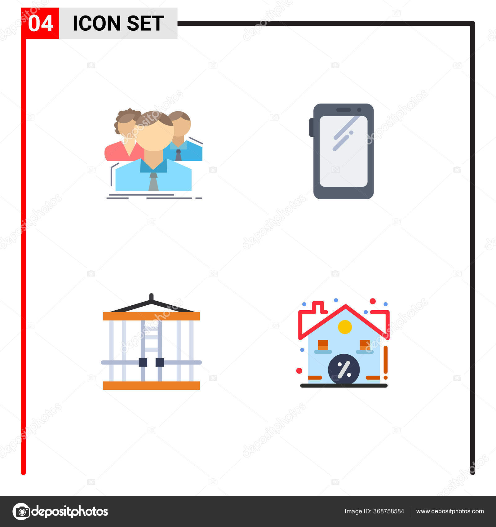Thematic Vector Flat Icons Editable Symbols Group Samsung Team Smart ...