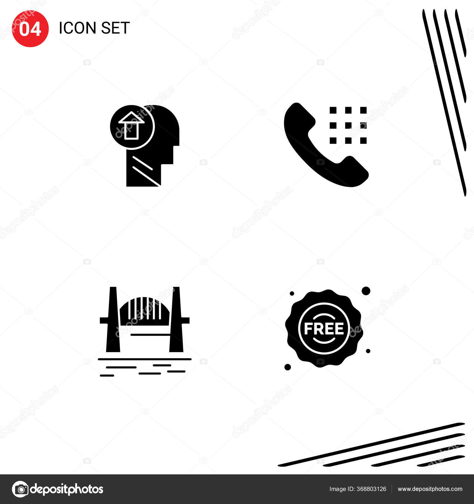 Set Commercial Solid Glyphs Pack Arrow Keys Knowledge Call Bridge Stock ...