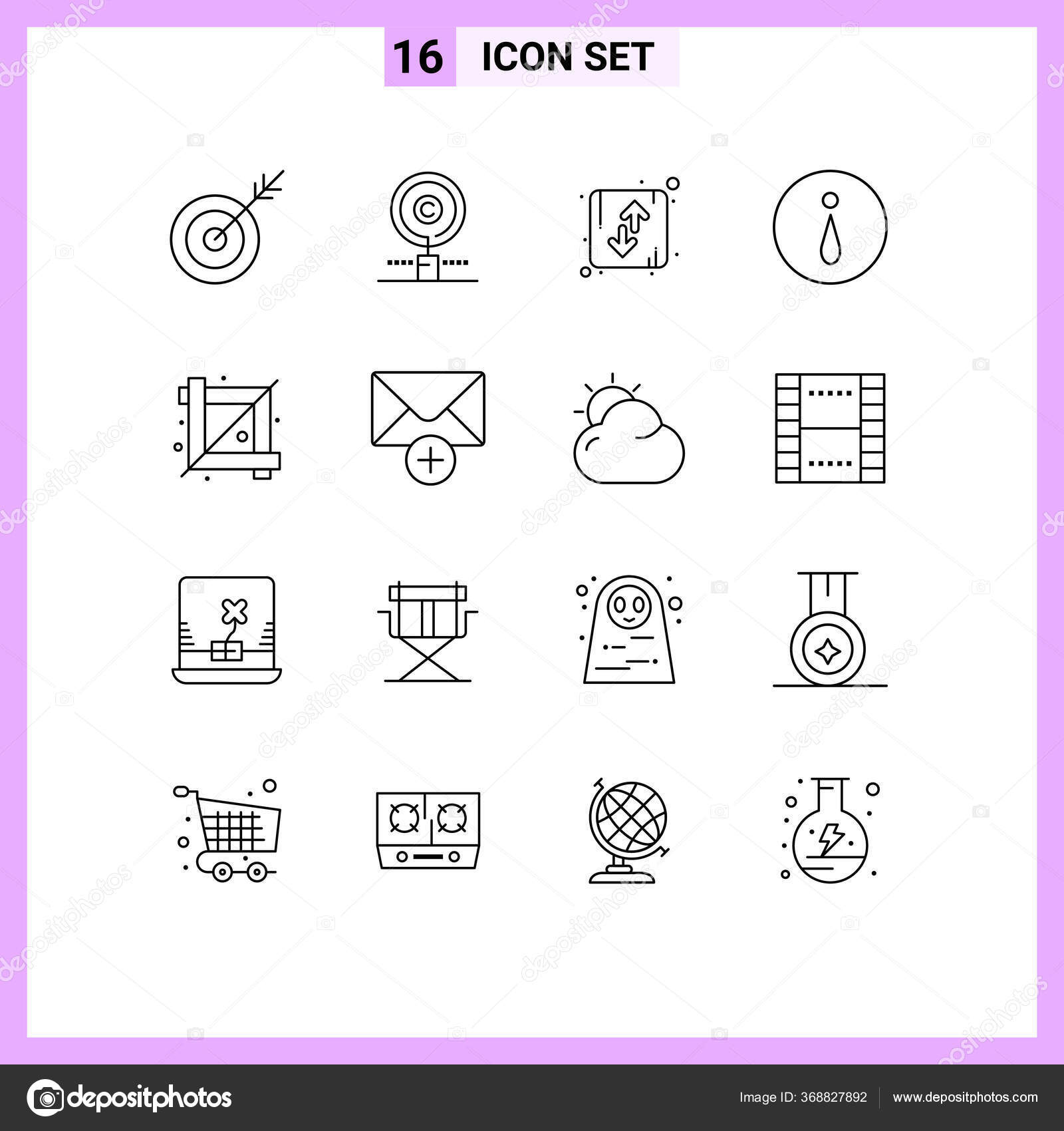 Set Vector Outlines Grid Crop Info Property Circle Orientation Editable ...