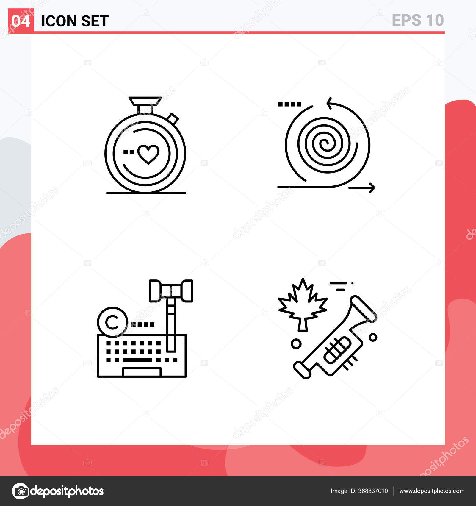 Mobile Interface Line Set Pictograms Compass Copyright Wedding ... Mobile Interface Line Set Pictograms Compass Copyright Wedding ...