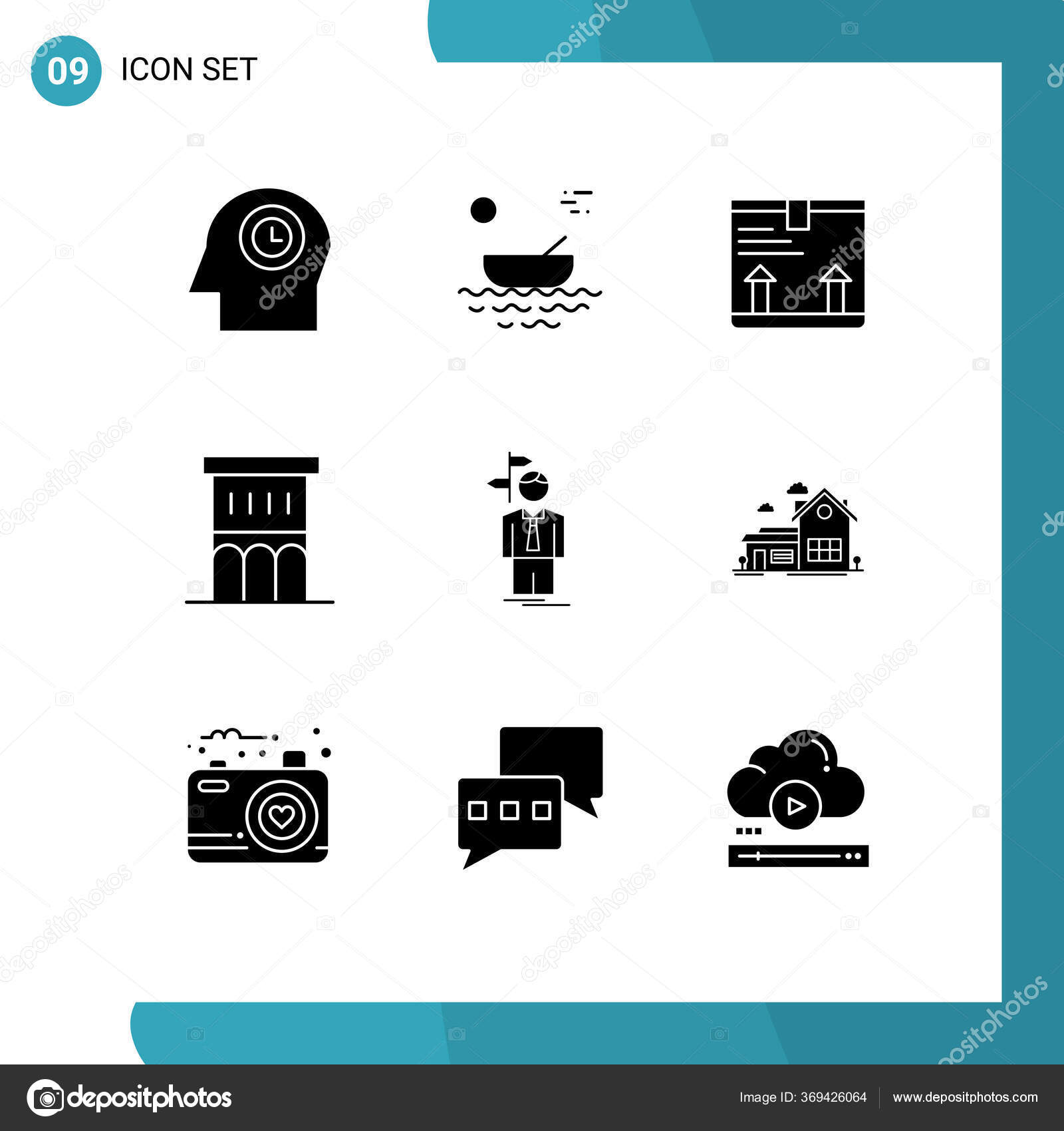 Universal Icon Symbols Group Modern Solid Glyphs Arrow Property Deliver ...