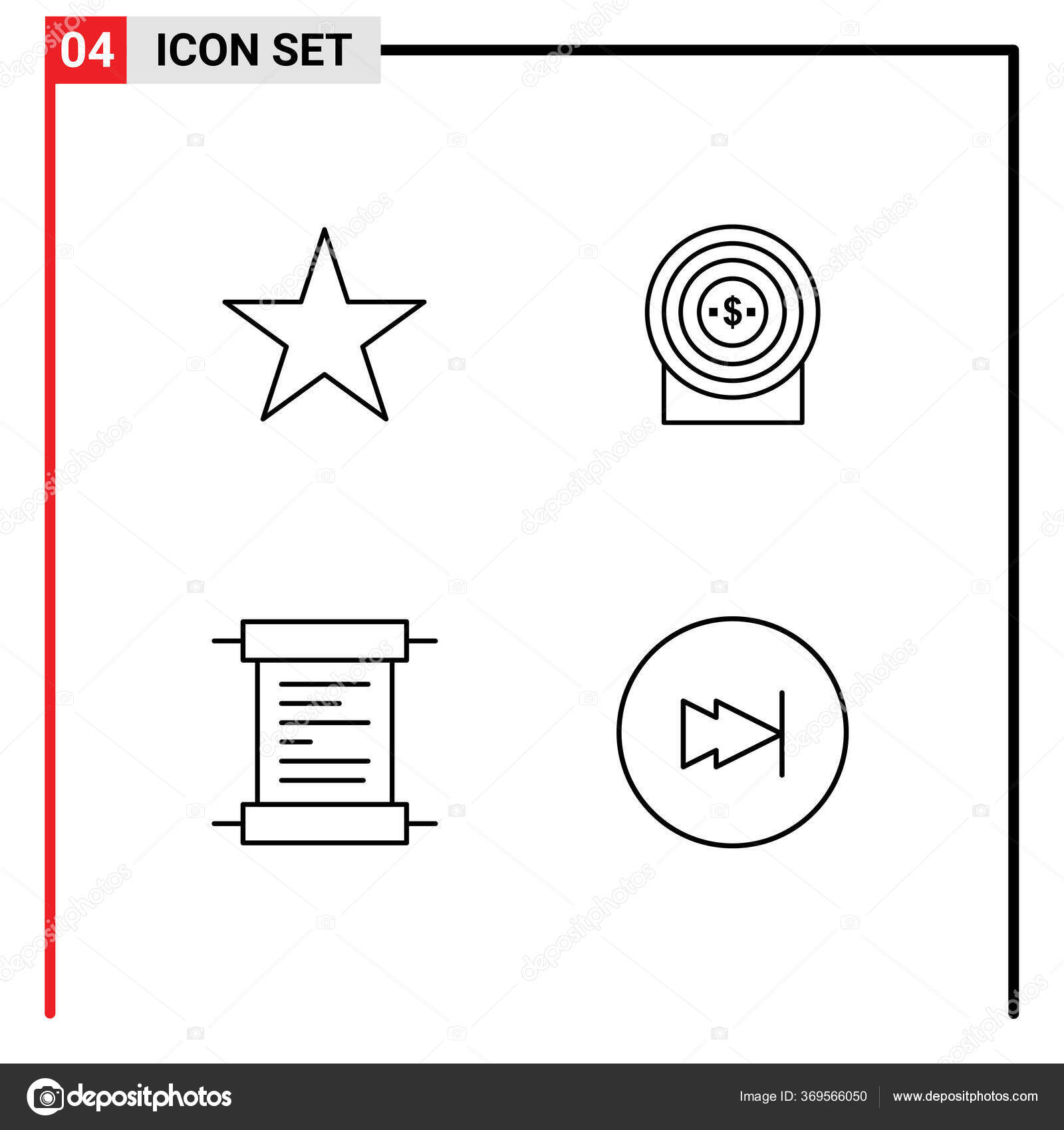 Universal Line Signs Symbols Bookmark Script Target Target Fast ...