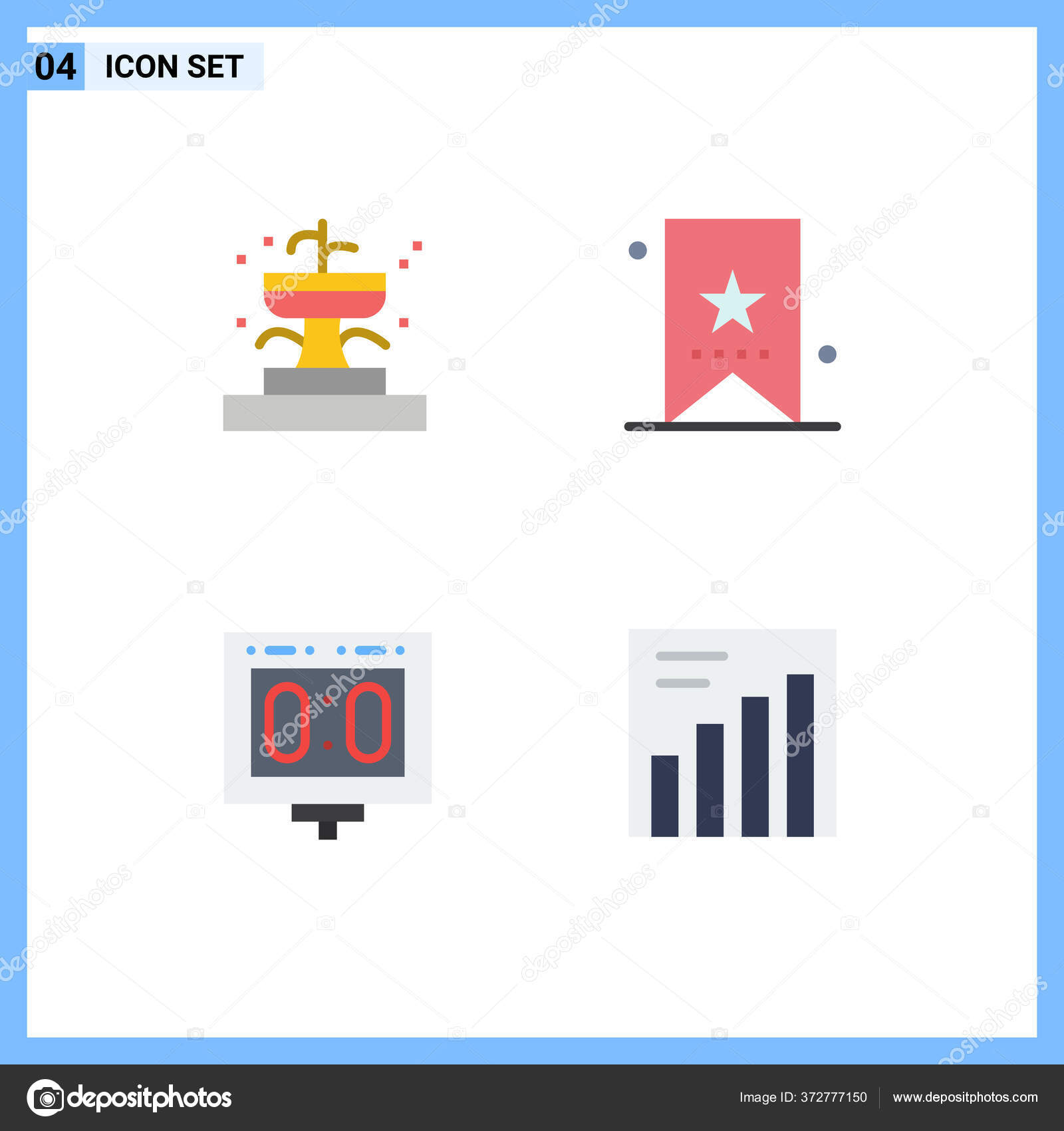 Universal Flat Icon Signs Symbols Buildings Competition Park Education ...