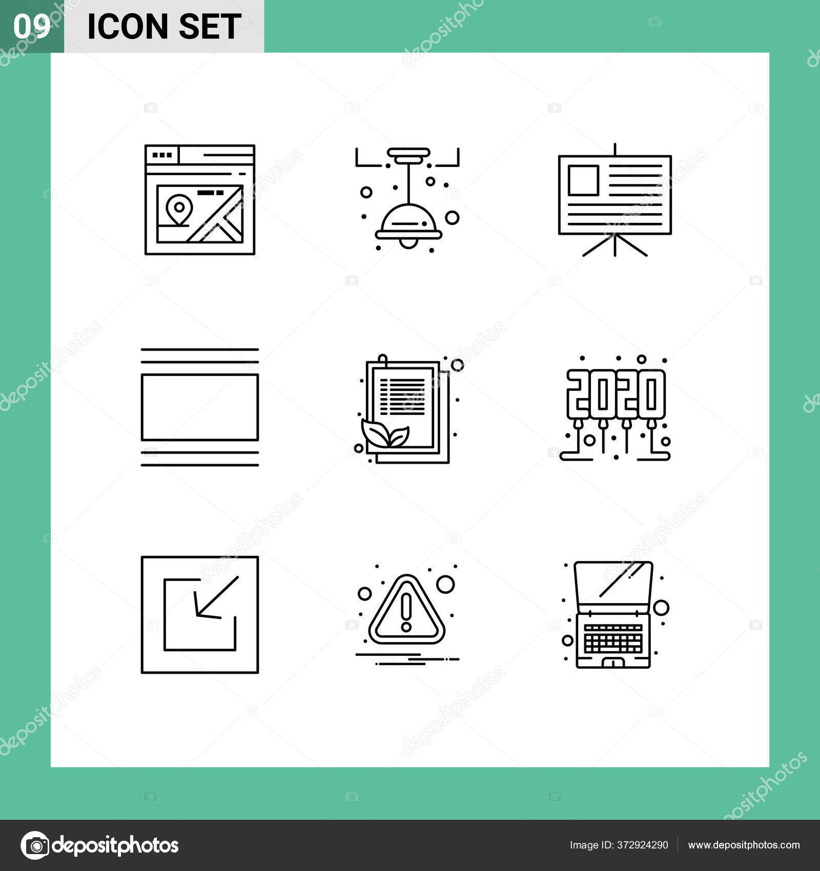 Outline Pack Universal Symbols Clipboard Vertical Analytics Thumbnails ...