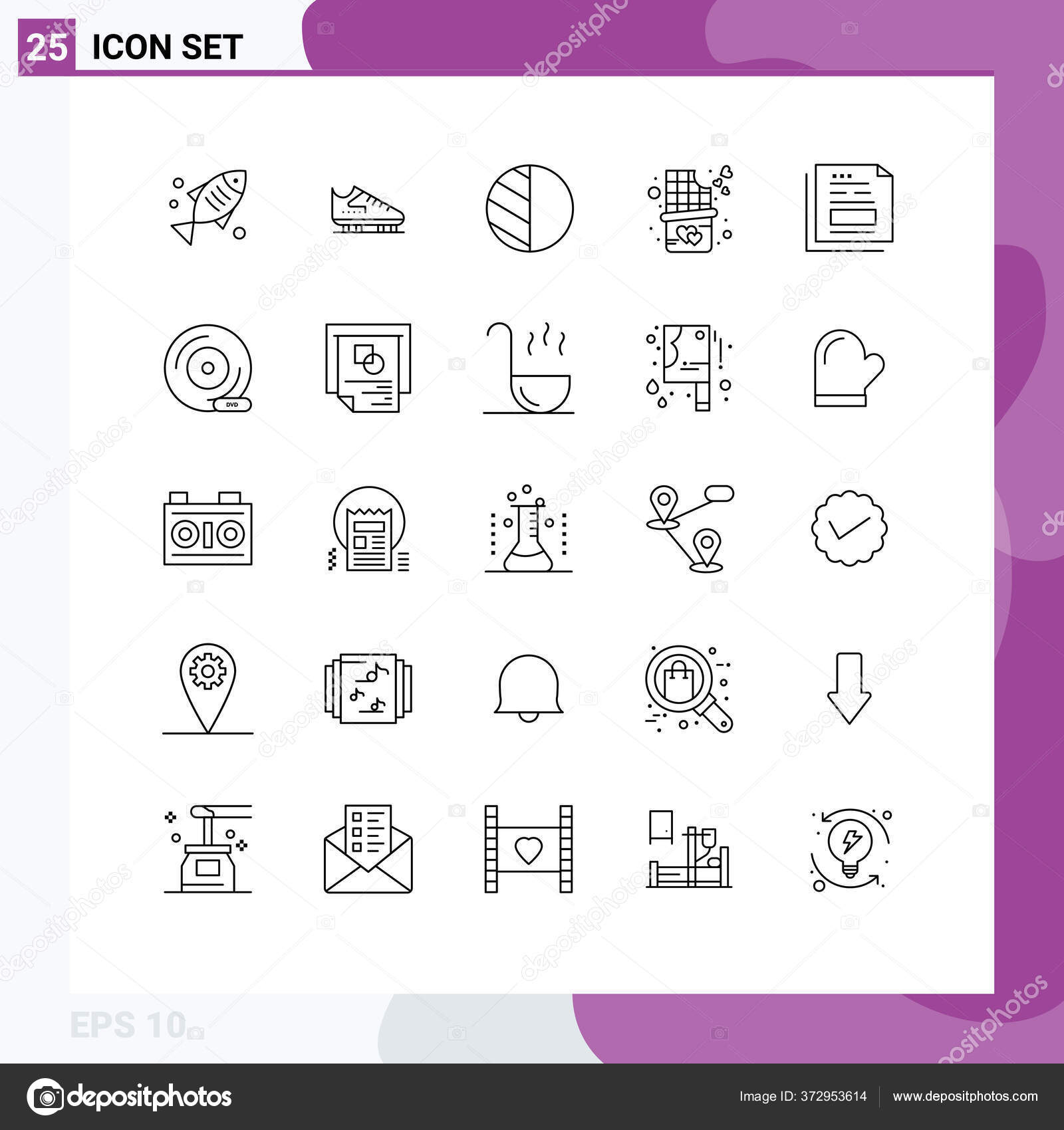 Universal Line Signs Symbols File Data Skating Sweet Chocolate Bar ...