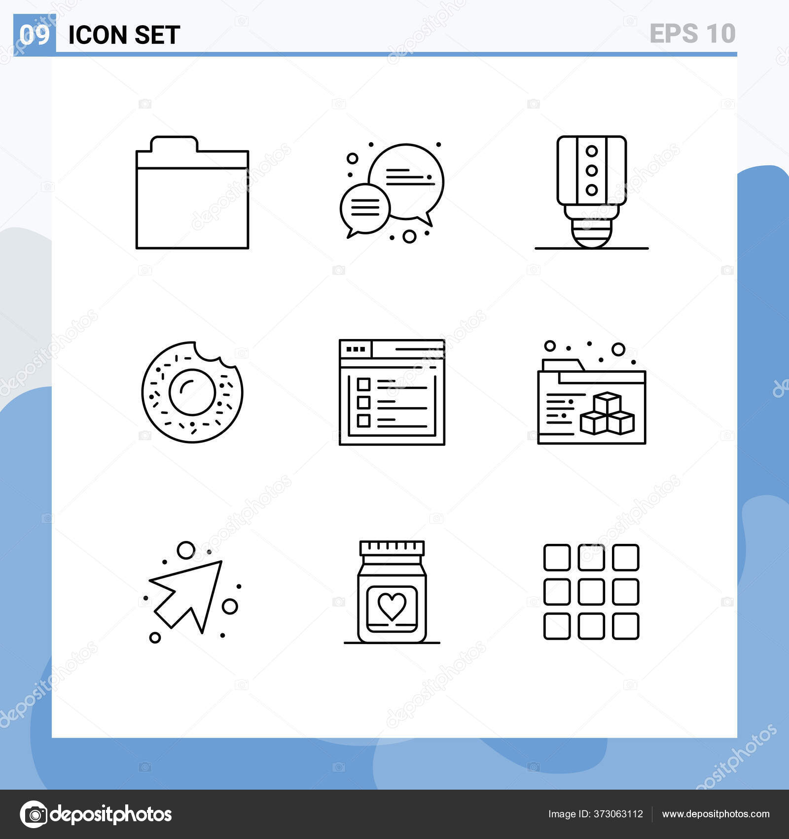 Outline Pack Universal Symbols Printing Website Light Web Internet ...