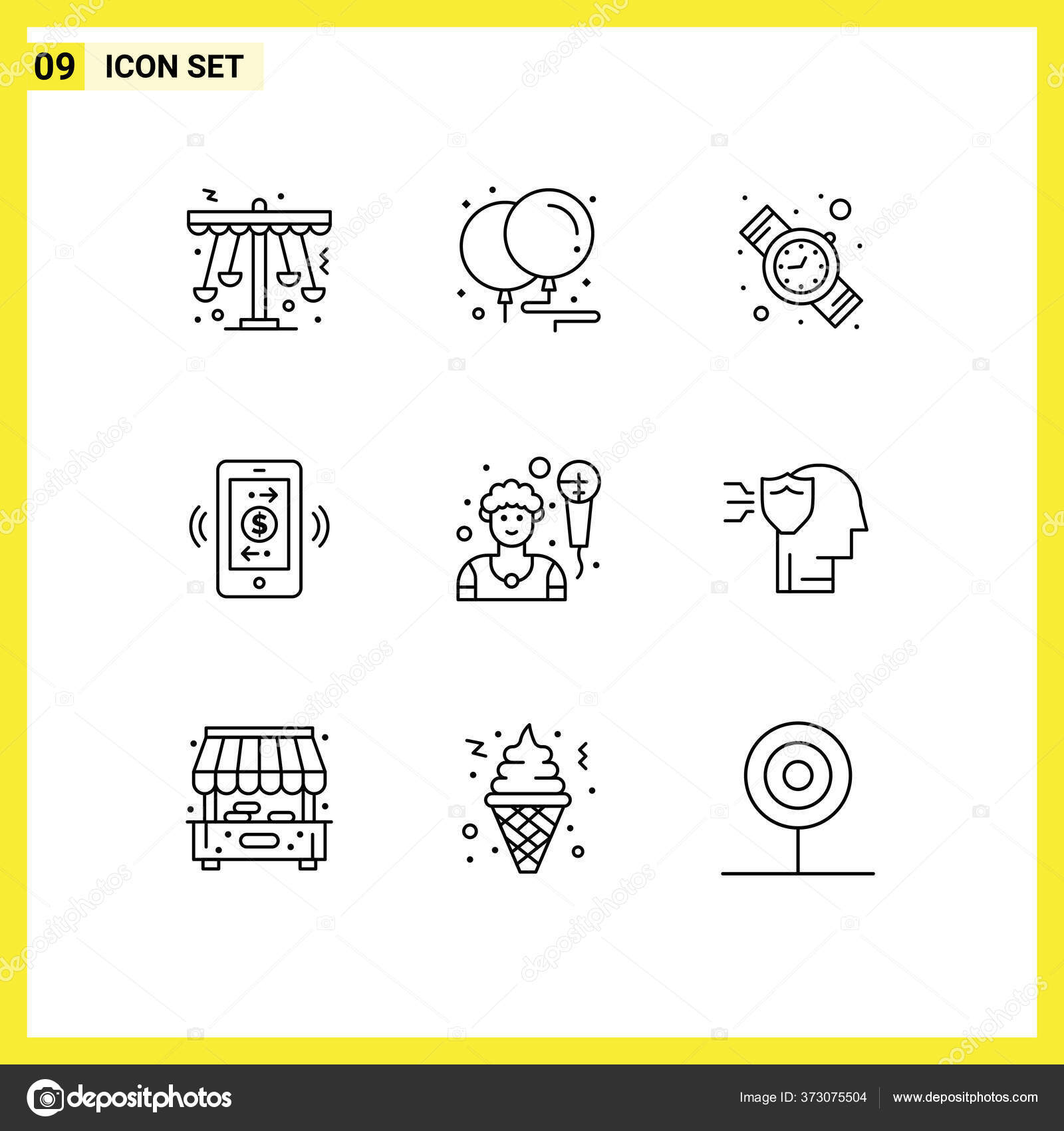 Pack Creative Outlines Man Communications Party Internet Things ...