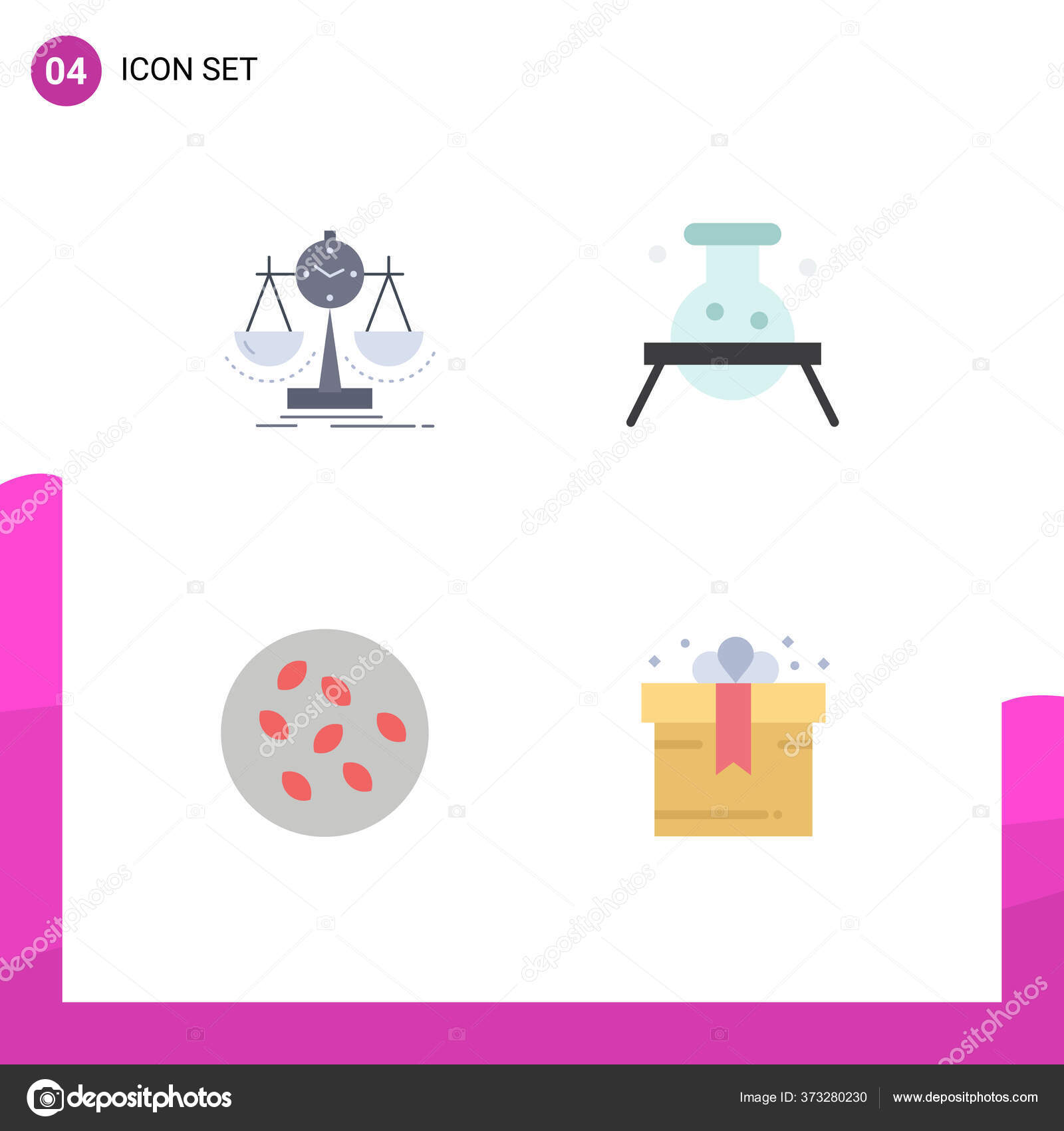 Image vectorielle Icône Plate D'interface Mobile Ensemble Pictogrammes ...