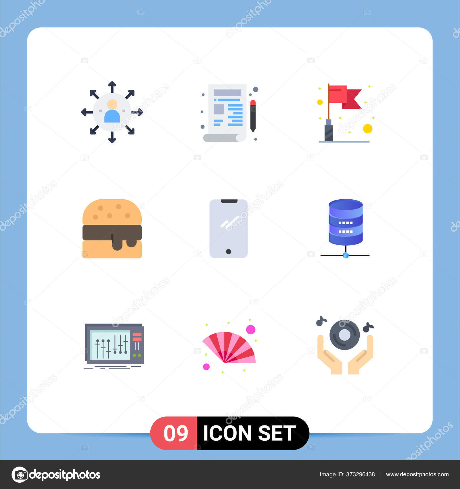Set Modern Icons Symbols Signs Android Smart Phone Drawing Phone Stock ...