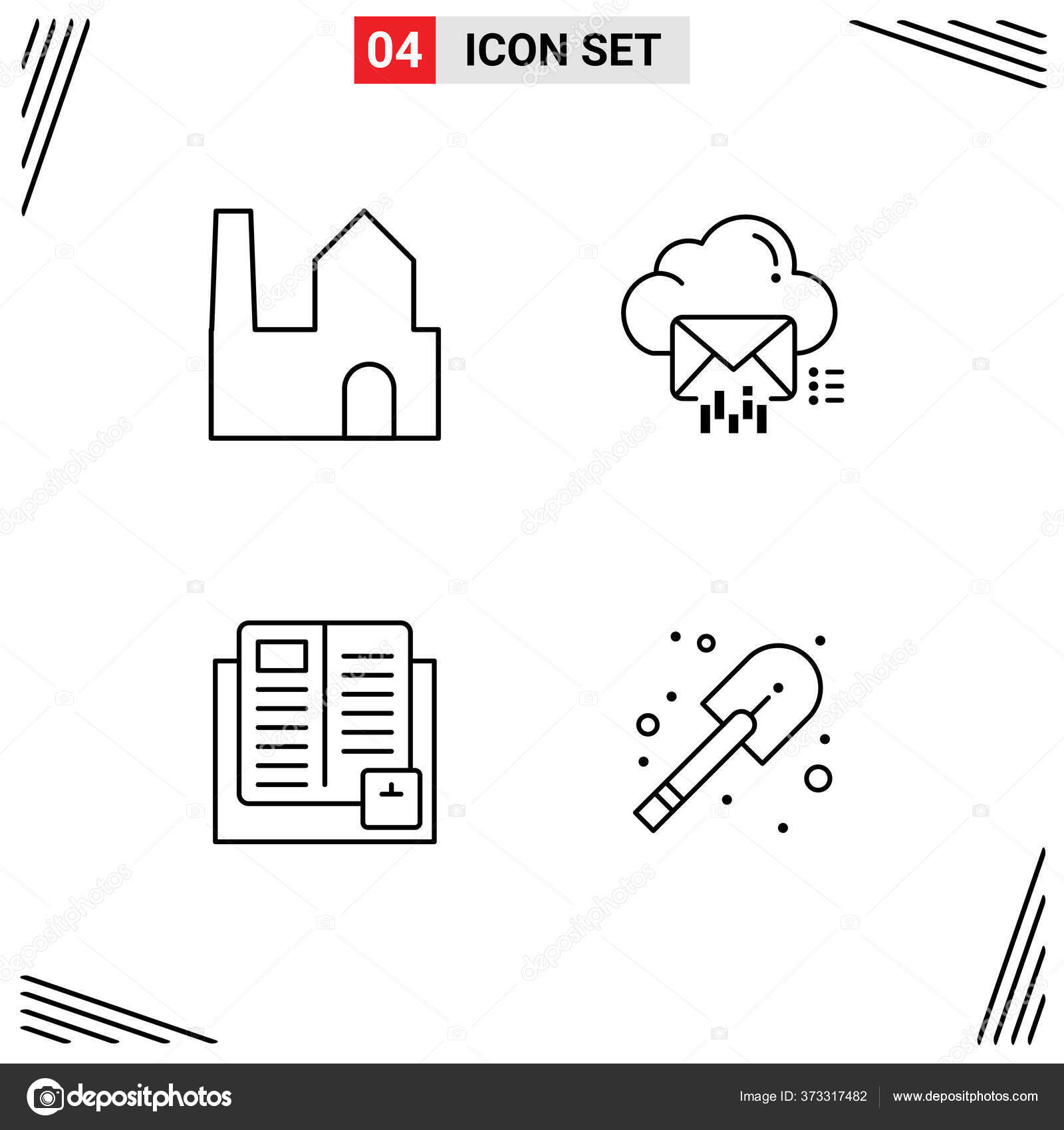 Line Pack Universal Symbols Factory Book Industry Email Knowledge ...