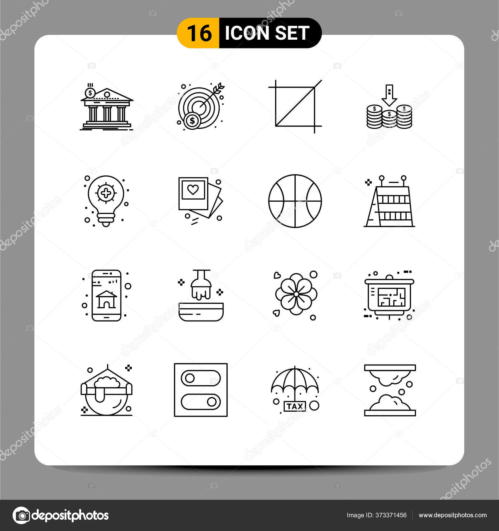 Editable Vector Line Pack Simple Outlines Pharmacy Innovation Crop ...