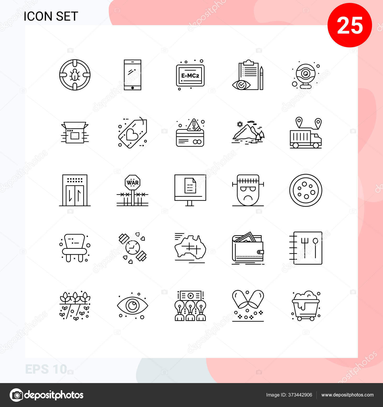 Set Modern Icons Symbols Signs Plan Checklist Huawei Backlog Formula ...