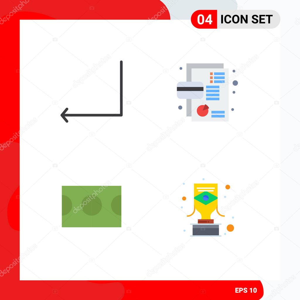 Set Modern Icons Sysymbols Signs Arrow Field Business Debit Brazilian ...