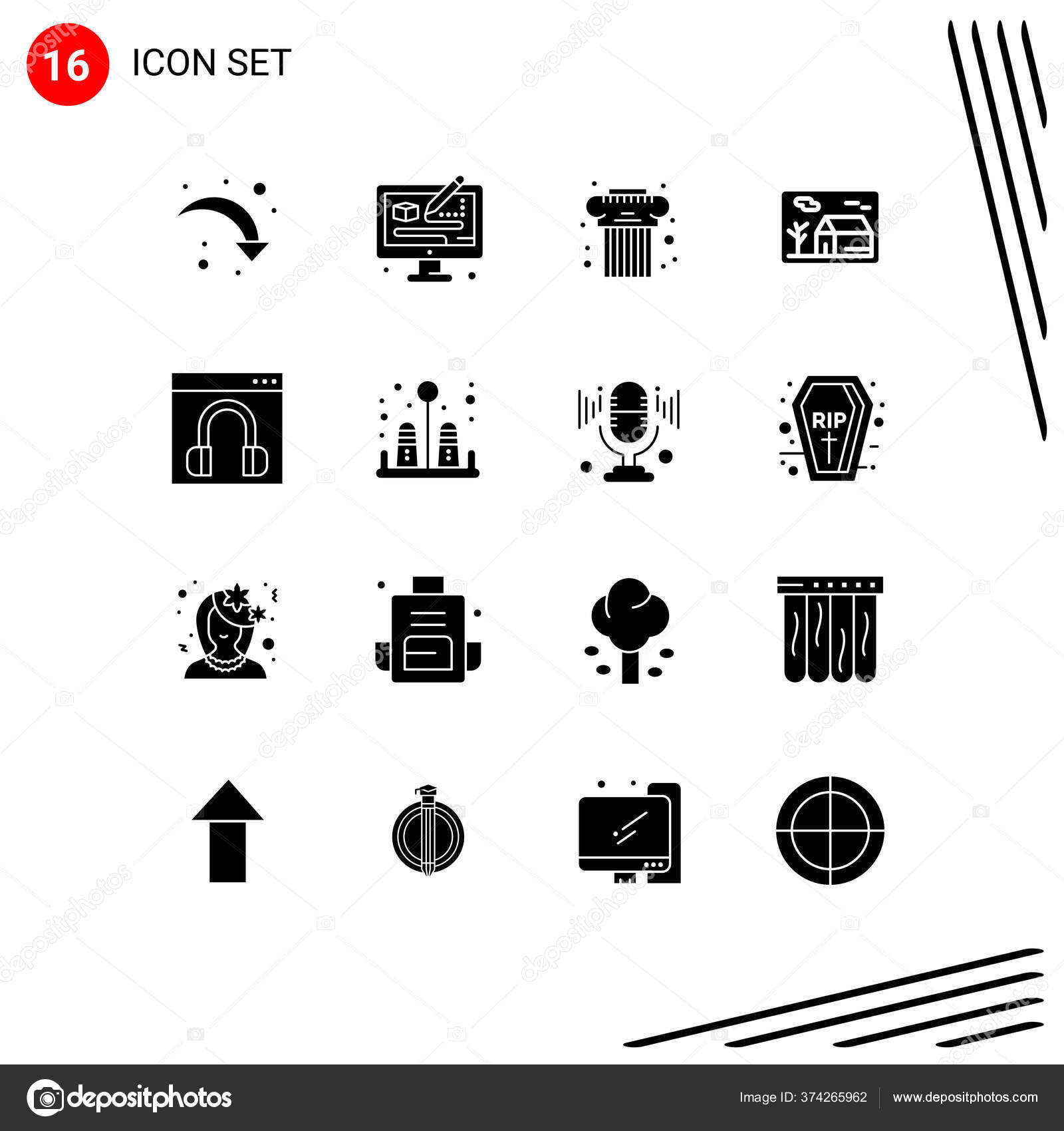 Stock Vector Icon Pack Line Signs Symbols Chat Real Architecture Stock ...