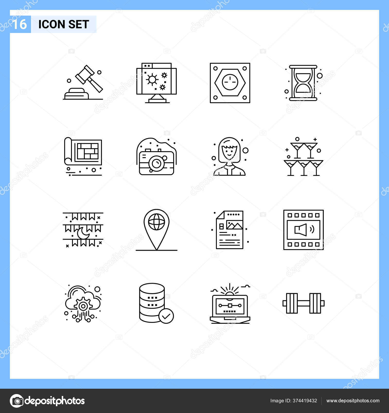User Interface Outline Pack Modern Signs Symbols Building Time Electric ... User Interface Outline Pack Modern Signs Symbols Building Time Electric ...