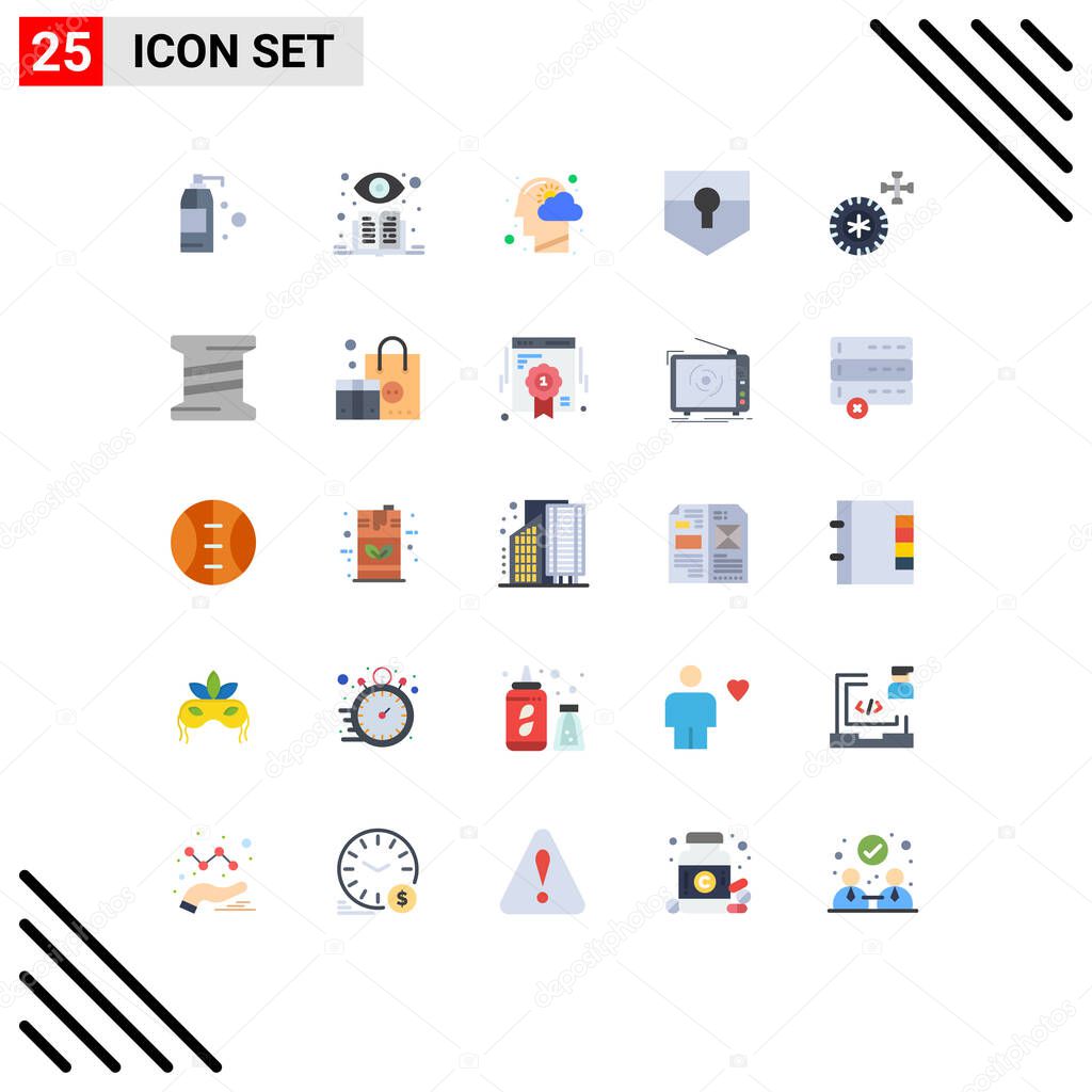 Conjunto de 25 iconos de interfaz de usuario moderna Signos de s mbolos para rueda, coche ...