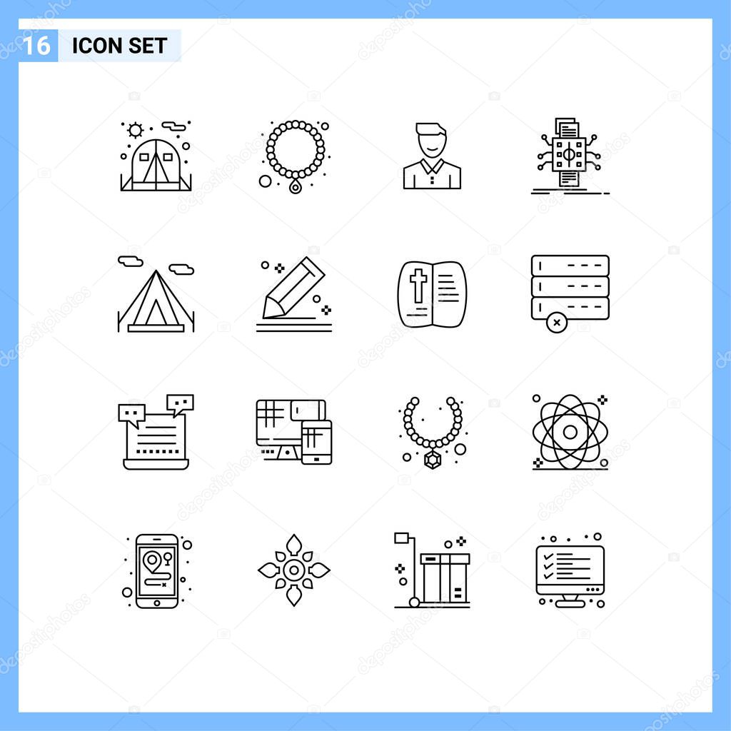 Conjunto de 16 esquemas vectoriales en la red para informes, datos ...