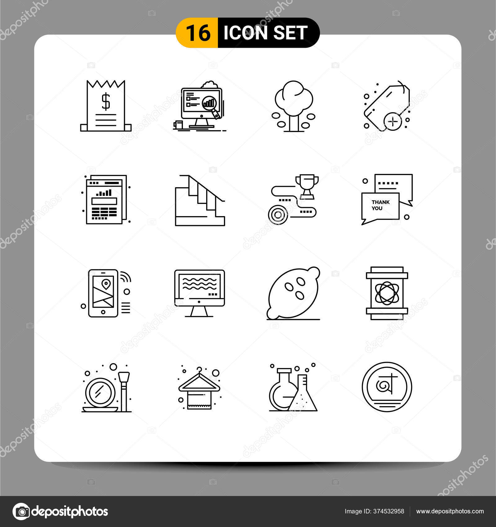 Image vectorielle Groupe Esquisses Signes Symboles Pour Graphique ...