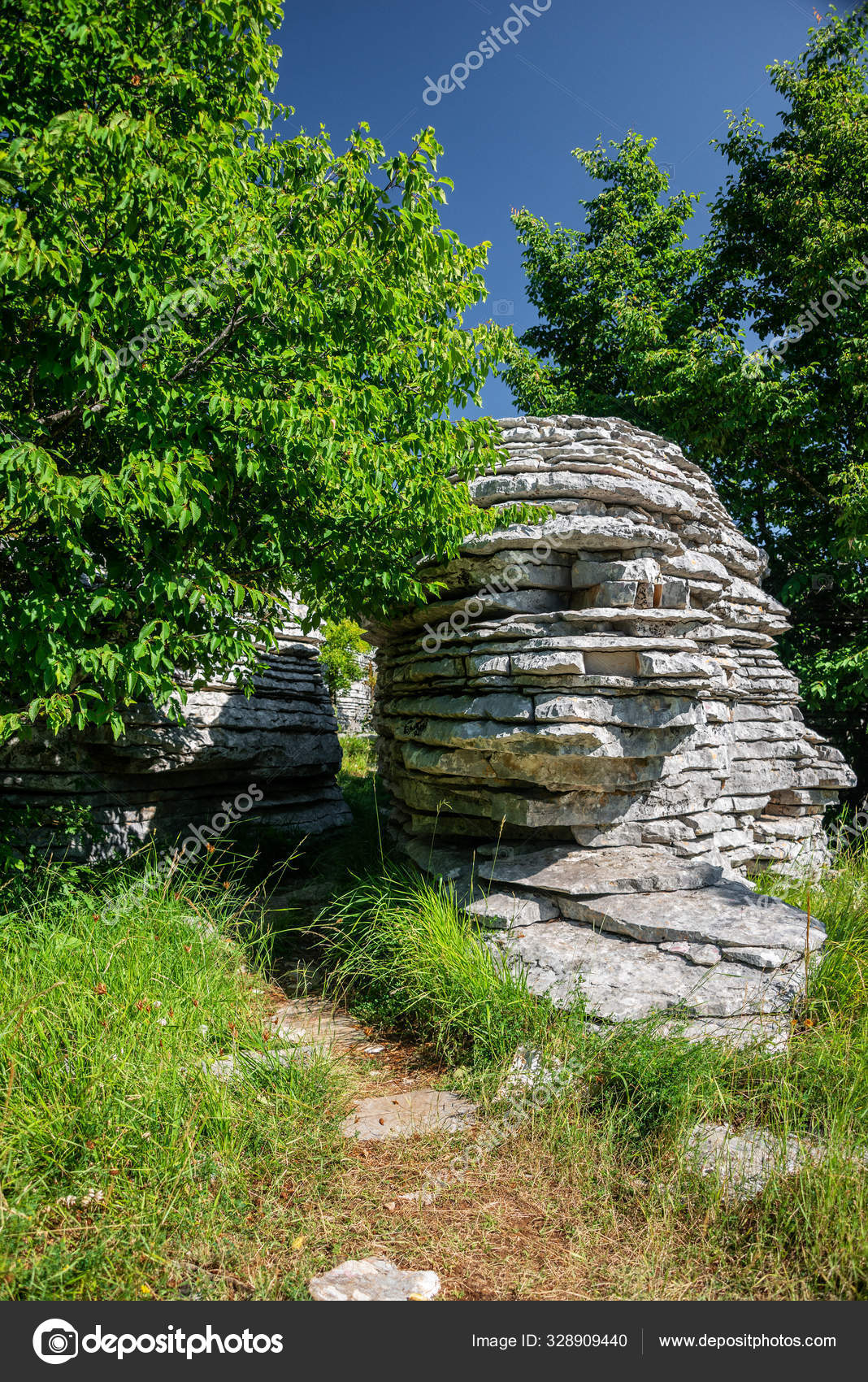 Stone Forest Natural Rock Formation Created Multiple Layers Stone ...